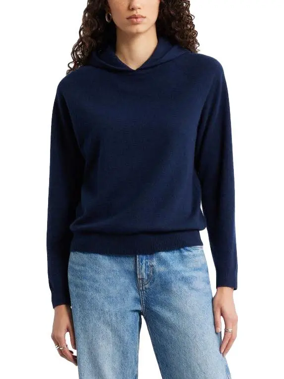 Nordstrom Cashmere Hoodie - Navy Night