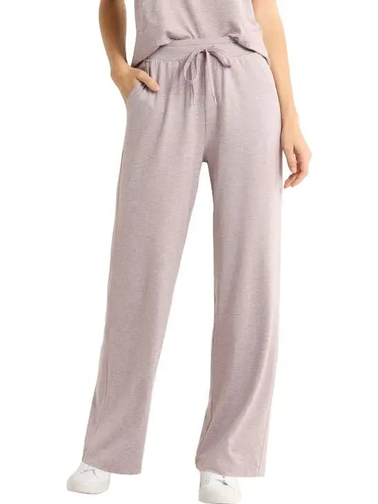 Zella Straight Leg Drawstring Pants - Purple Dove