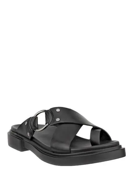 Ecco Metro Ring Slide Sandal - Black