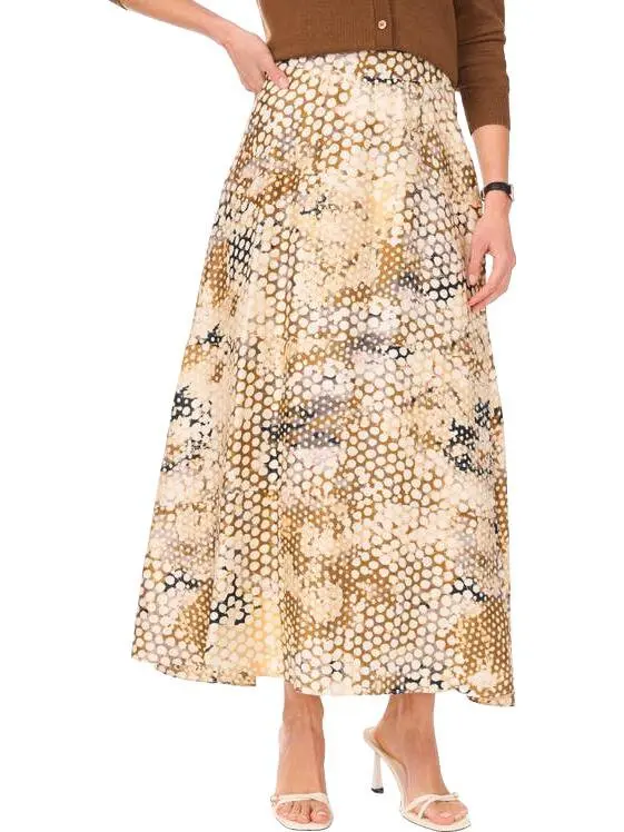Halogen A-line Full Skirt - Tobacco Brown