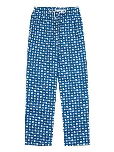 LILA AND HAYES Relaxed Fit Cotton Pants - Firstdown Football