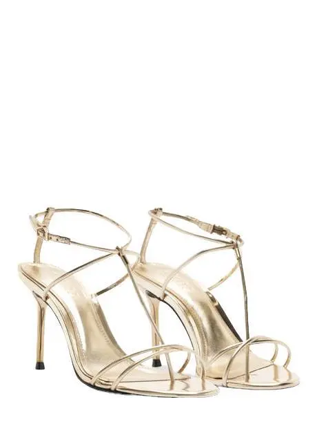 Schutz Jules Ankle Strap Sandal - Platina