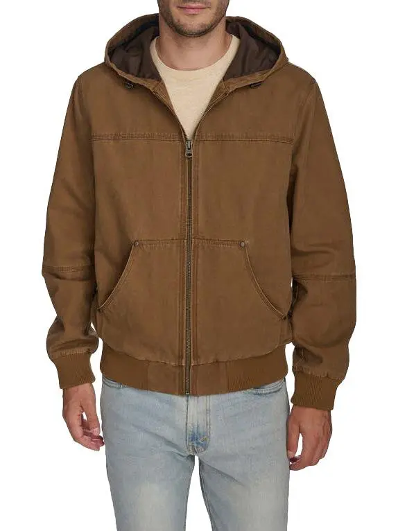 LEVI'S Lightweight Workwear Hooded Jacket - Brown