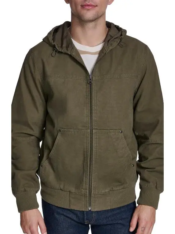 LEVI'S Lightweight Workwear Hooded Jacket - Olive Tree