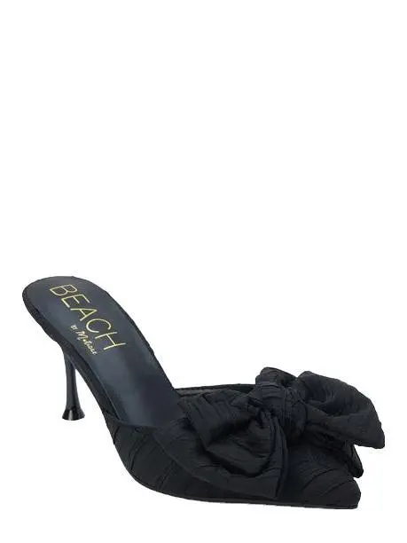 Matisse Goldie Bow Pointed Toe Mule - Black
