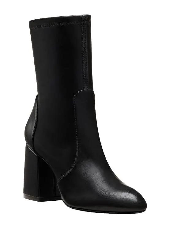 STUART WEITZMAN Essentialist Stretch Bootie - Black Napa