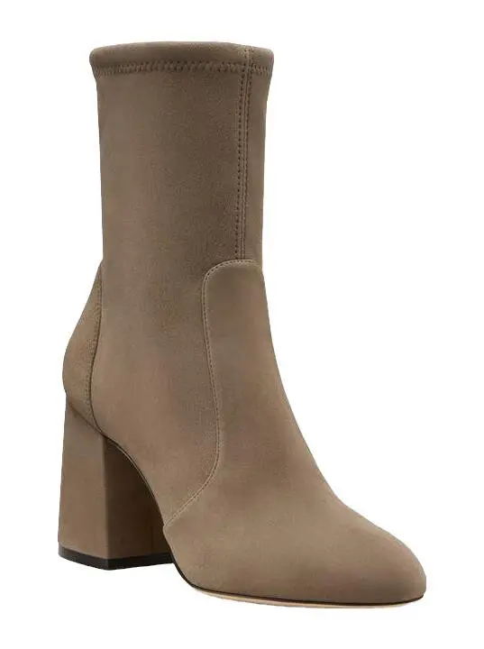 STUART WEITZMAN Essentialist Stretch Bootie - Smokey Taupe
