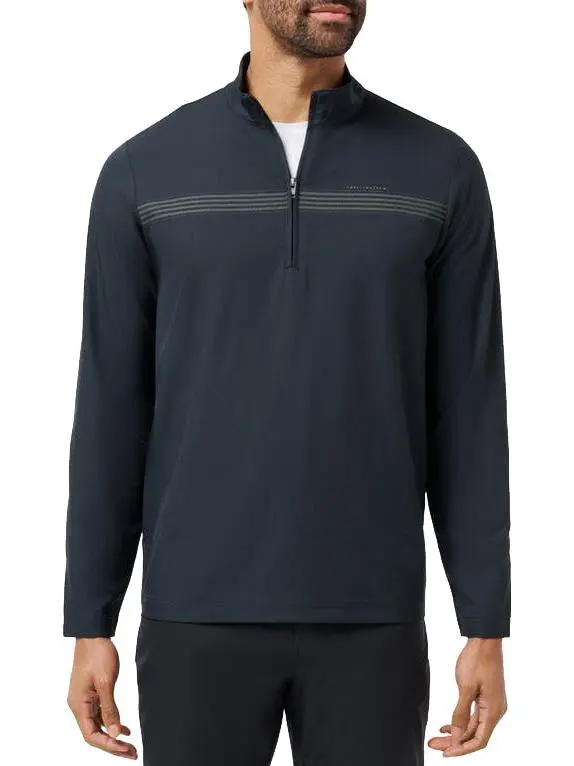 Travis Mathew Quarter Zip Pullover - Black