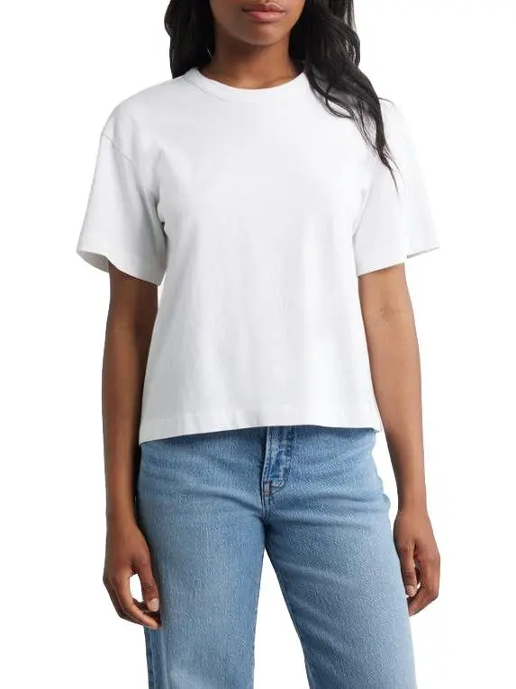 Madewell Back Pleat Classic T-shirt - White