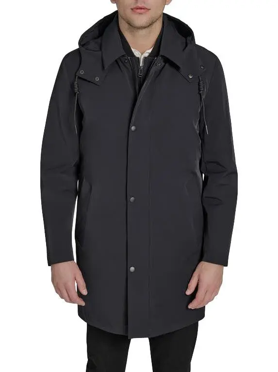 Cole Haan 3-in-1 Hooded Mackintosh - Black