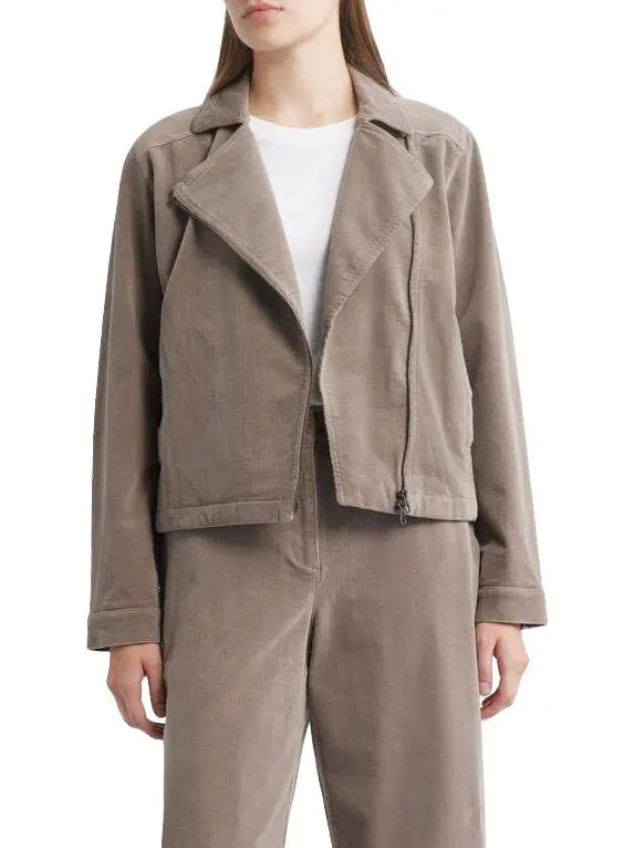 Eileen Fisher Short Rider Jacket - Taupe