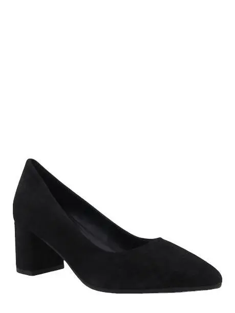 Aquatalia Kari Weatherproof Pointed Toe Pump - Black Suede