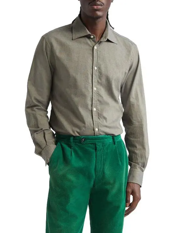 Massimo Alba Genova Classic Button-up Shirt - The Verde