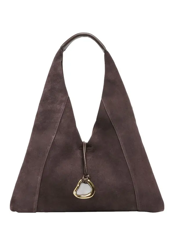 Dolce Vita Malin Suede Hobo Bag - Chocolate