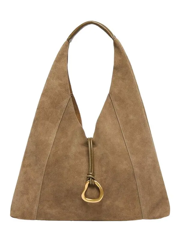 Dolce Vita Malin Suede Hobo Bag - Olive