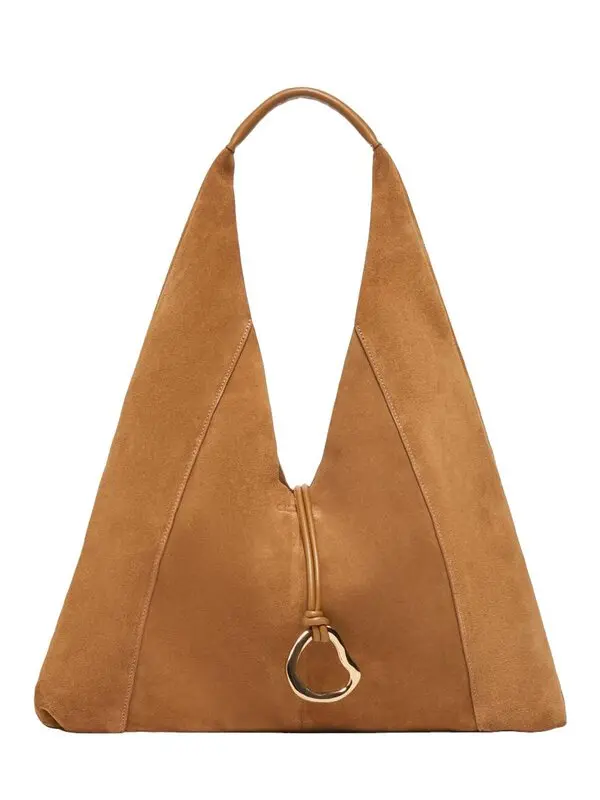 Dolce Vita Malin Suede Hobo Bag - Pecan