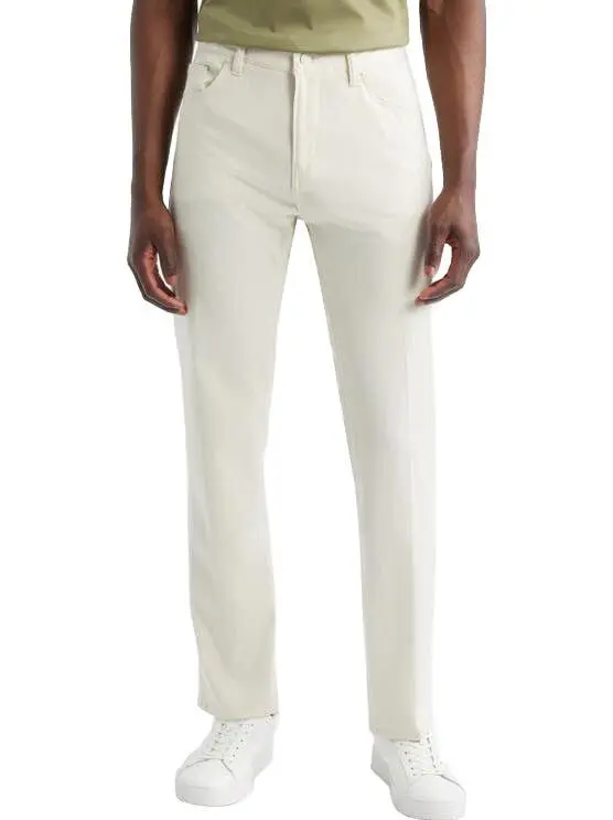 BOSS Five Pocket Straight Leg Pants - Open White