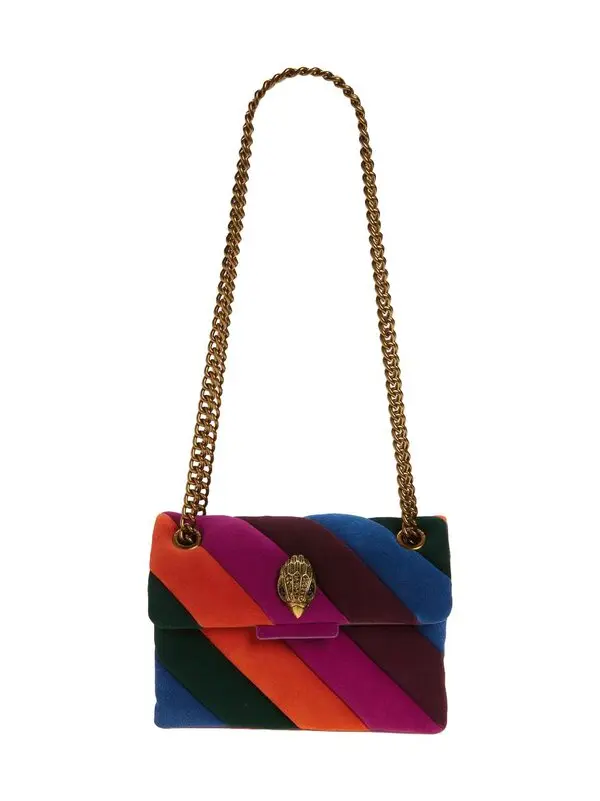 Kurt Geiger Mini Soho Quilted Leather Shoulder Bag - Purple Multi
