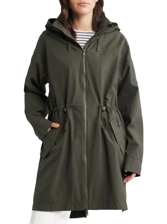 LOLE Piper 2.0 Hooded Water Repellent Raincoat - Olive