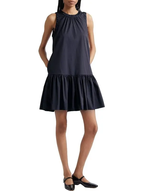 Max Mara Flounce Hem Sleeveless Dress - Ultramarine