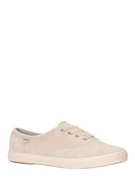 KEDS® Champion Luxe Suede Low Top Sneakers - Fall Blush