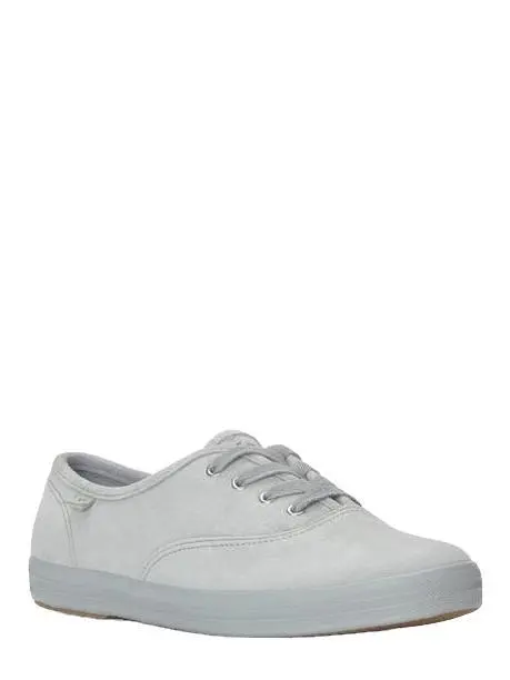 KEDS® Champion Luxe Suede Low Top Sneakers - Light Grey