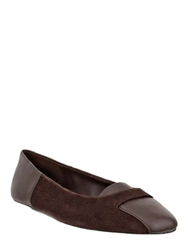 Ecco Margot Origami Ballet Flat - Mocha/mocha