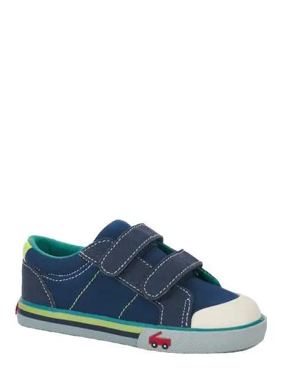 See Kai Run Waylon Sneaker - Navy/lime