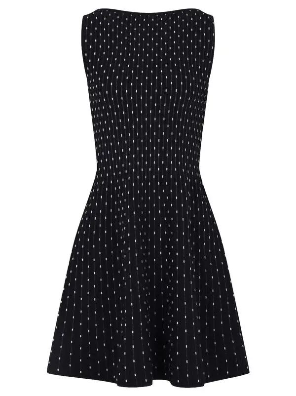 Emporio Armani Dotted Short Dress - Blue