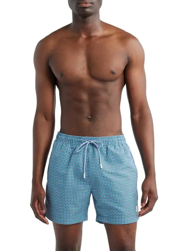 BOSS Vibe Swim Trunks - Open Blue