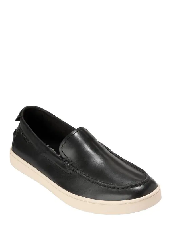 Cole Haan Pinch Weekend Venetian Loafer - Black/angora