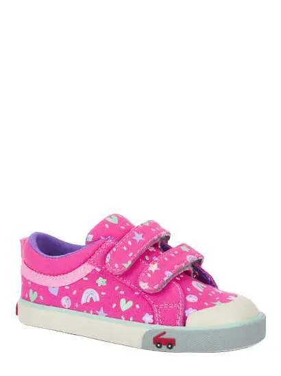See Kai Run Robyne Sneaker - Hot Pink/happy