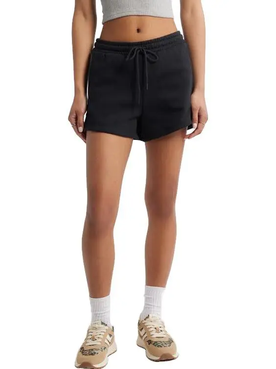 Bp. Solid Mini Sweat Shorts - Black Jet