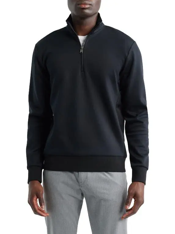 BOSS Quarter Zip Pullover - Black