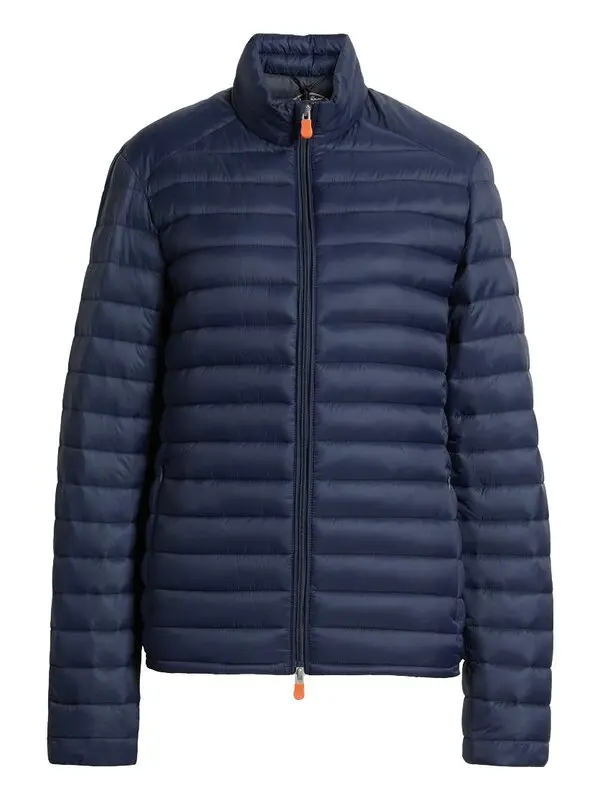 SAVE THE DUCK Alexander Quilted Puffer Jacket - Navy Blue