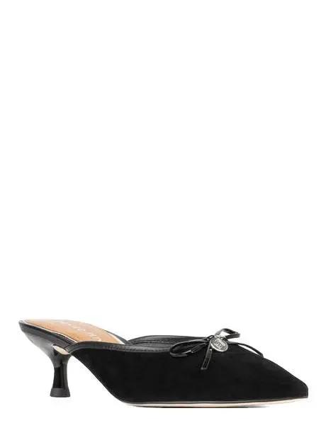 DONALD PLINER Soel Kitten Heel Mule - Black