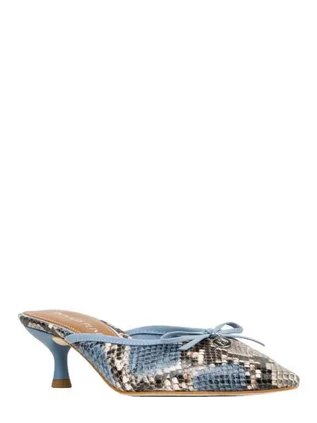 DONALD PLINER Soel Kitten Heel Mule - Blue
