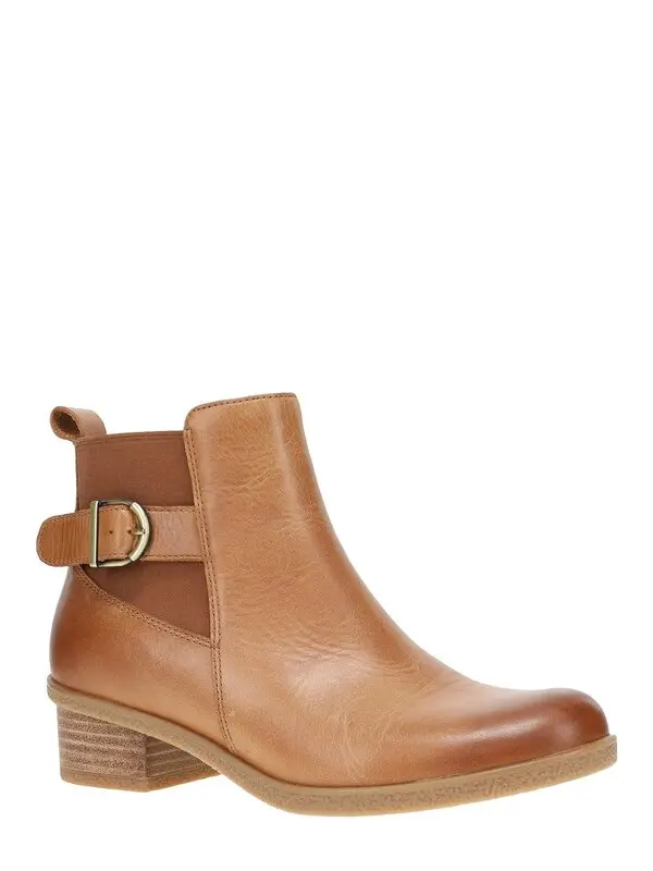 Dansko Deedee Waterproof Western Bootie - Tan