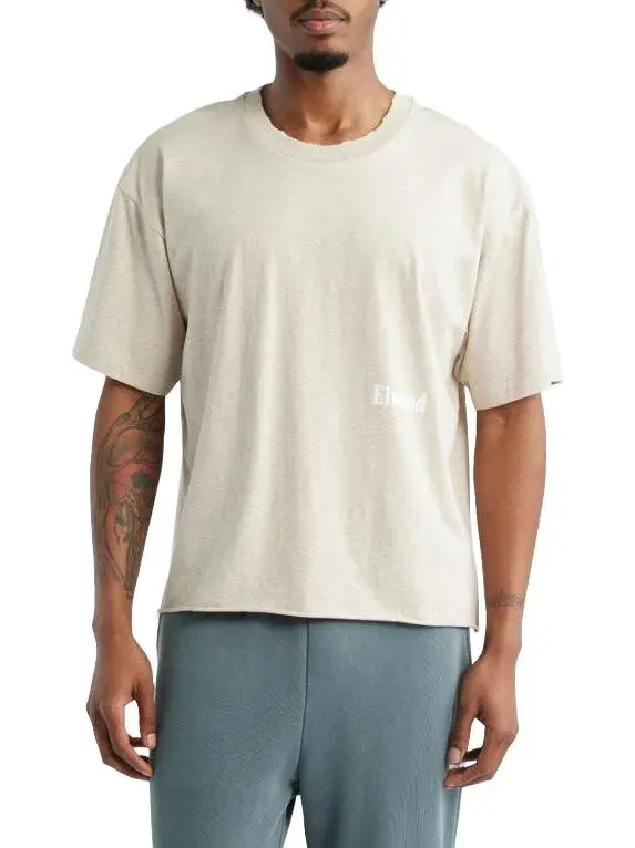 ELWOOD Trademark Oversize Core Graphic T-shirt - Vintage Oatmeal