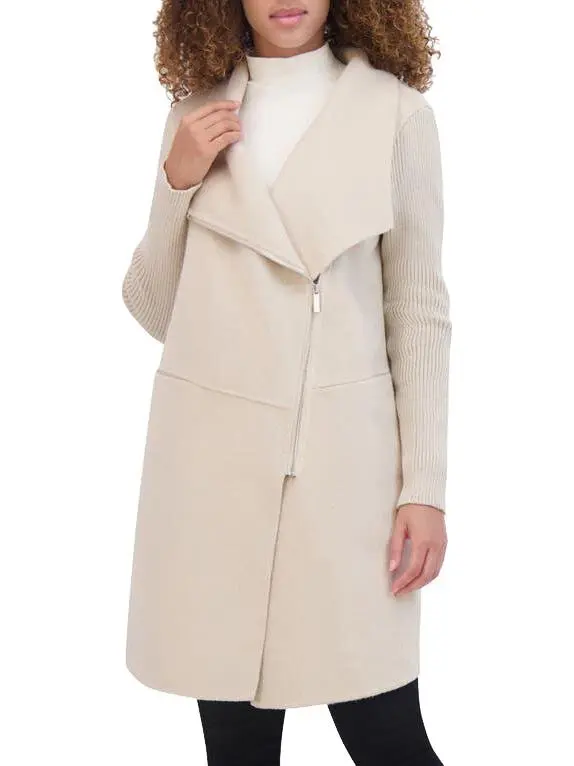 KENNETH COLE Double-face Wool-blend Coat - Sand