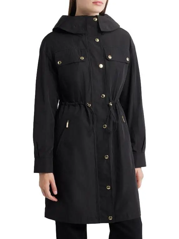 Michael Kors Fold-over Hood Jacket - Black