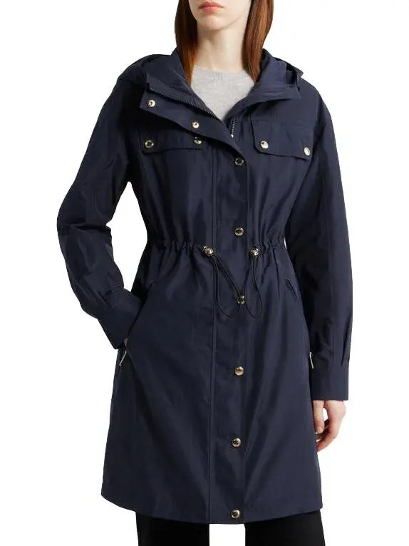 Michael Kors Fold-over Hood Jacket - Midnight