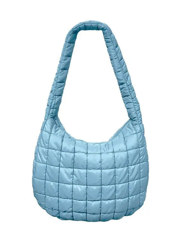 YOUZEY Quilted Crossbody Bag - Baby Blue