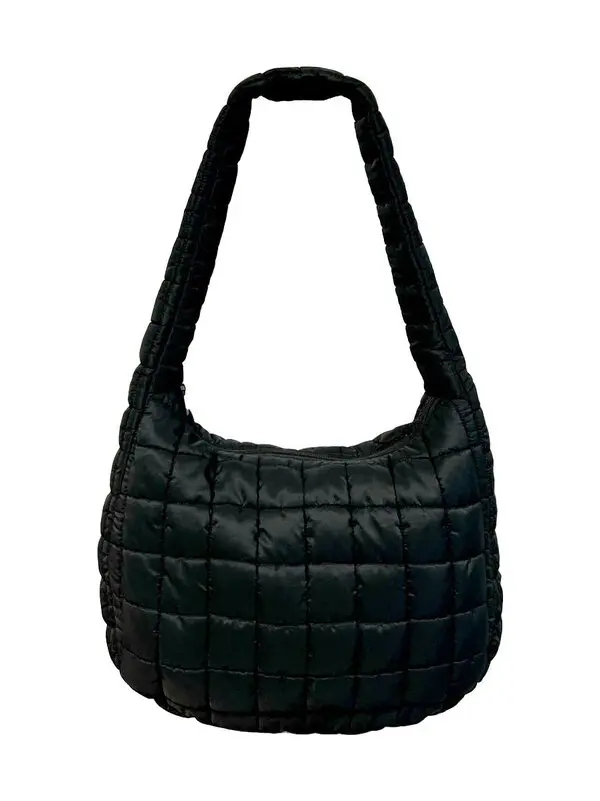 YOUZEY Quilted Crossbody Bag - Black