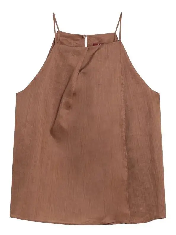 Max Mara Gauze Top - Brown