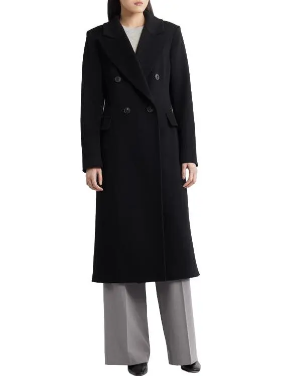 Fleurette Maxi Loro Piana Wool & Cashmere Coat - Black
