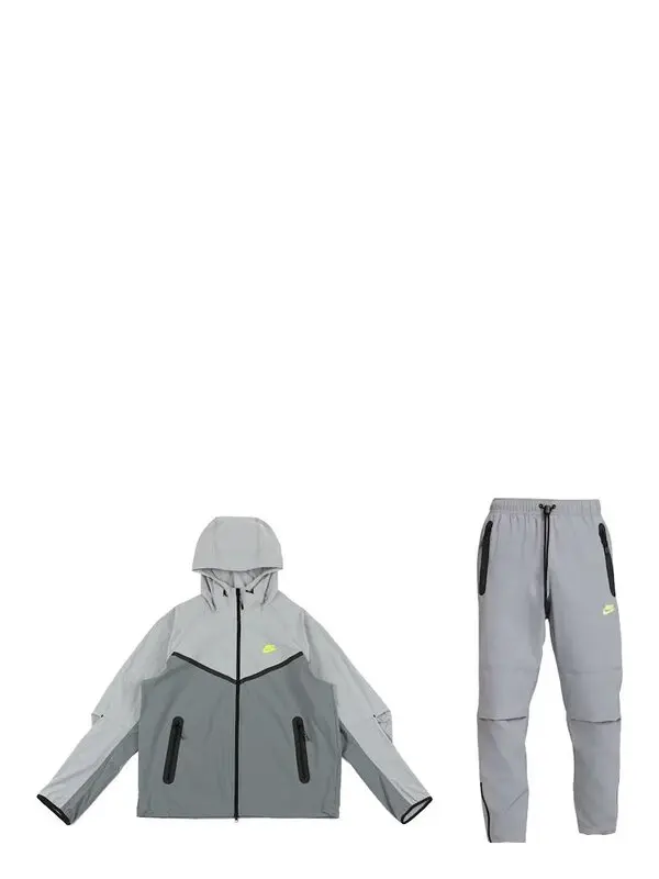 Nike Tech Woven Jacket & Pant Set - Black/anthracite/green Strike