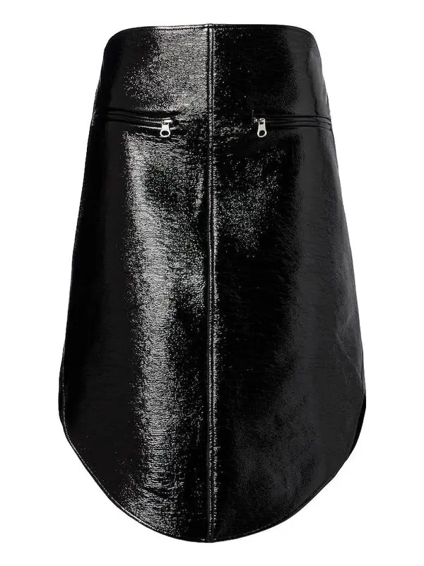 COURREGES Courrèges Asymmetric Midi Skirt - Black