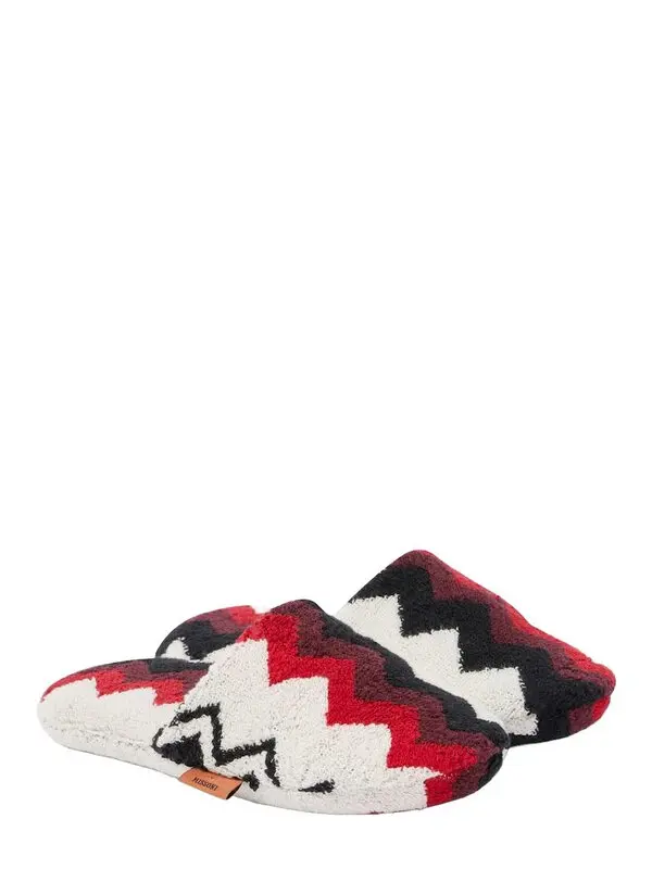 Missoni Zigzag Cotton Terry House Shoes - Multicoloured