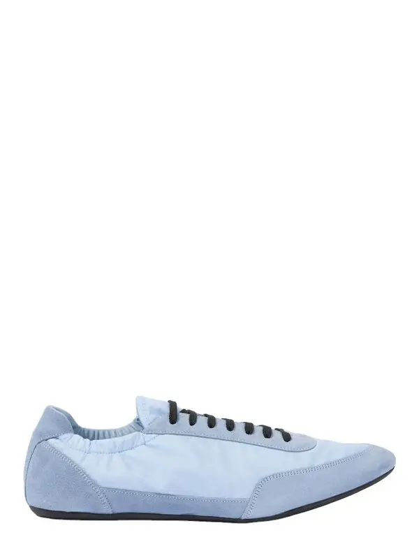 Prada Re-nylon And Suede Sneakers - Blue